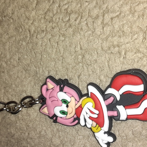 Sega | Accessories | Sega Sonic The Hedgehog Amy Rose Keychain Charm ...
